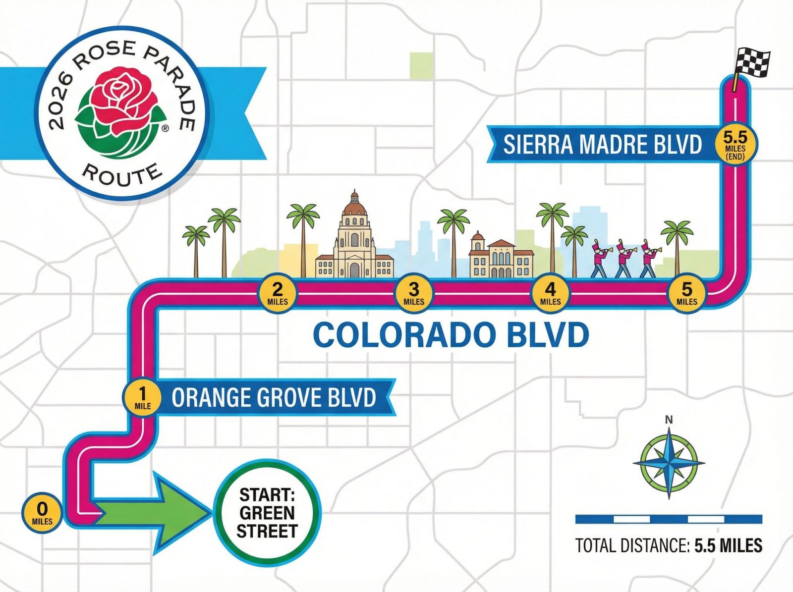 2026 Rose Parade Route: How Long, Map & Full Pasadena Guide